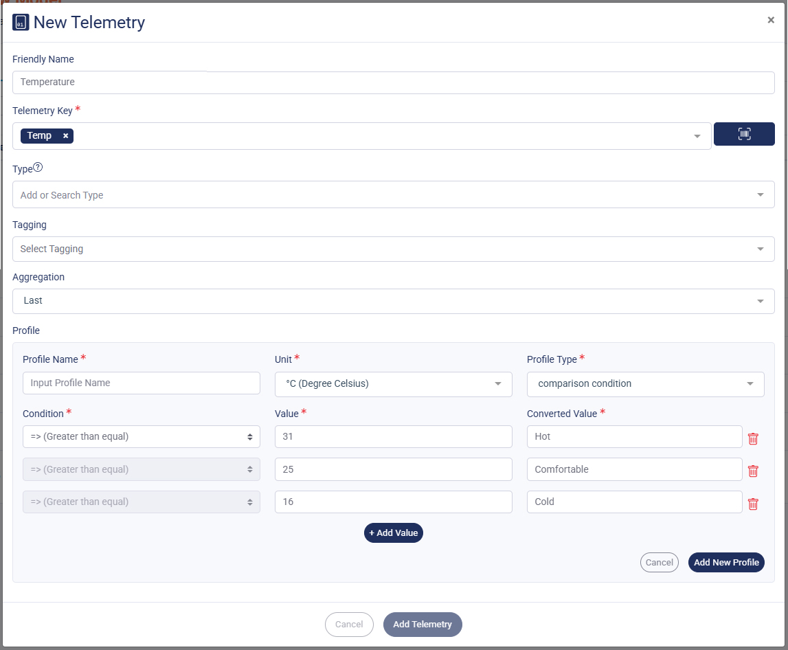 Add New Telemetry Models | IoT Stadium Knowledge Base