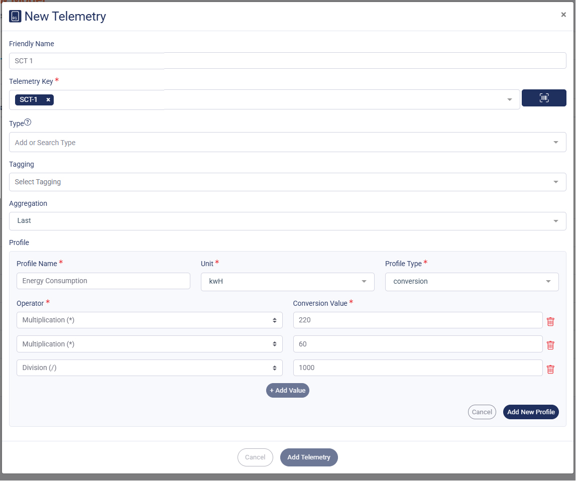 Add New Telemetry Models | IoT Stadium Knowledge Base