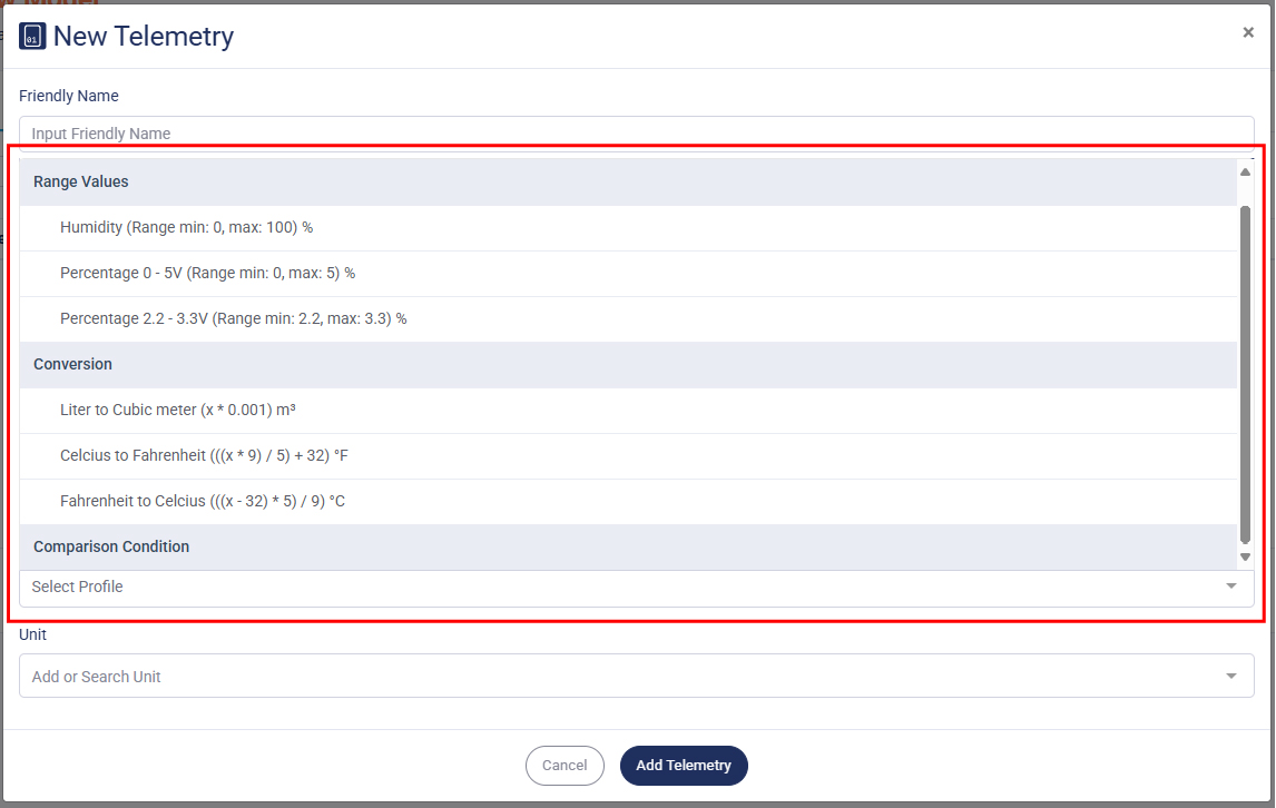 Add New Telemetry Models | IoT Stadium Knowledge Base